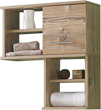 Schildmeyer Hängeschrank 119998 Isola, 60x20.5x65 cm, silberfichte Dekor