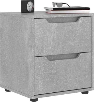 vidaXL Nachttisch visnes Betongrau 45x40x50 cm Holzwerkstoff Vidaxl