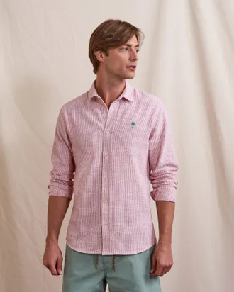 Faguo Chemise &eacute;cru et rose