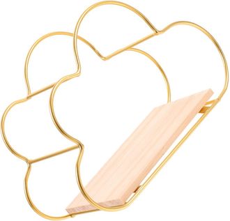 BESPORTBLE Schwebendes Wandregal Wolkenform Gro&szlig;z&uuml;gig und Eisen Goldfarben Wanddekor und Aufbewahrung f&uuml;r Wohnzimmer Schlafzimmer