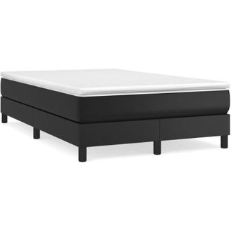 vidaXL Bettgestell Schwarz 120x200 cm Kunstleder Vidaxl