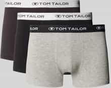 Tom Tailor Pants mit elastischem Logo-Bund im 3er-Pack