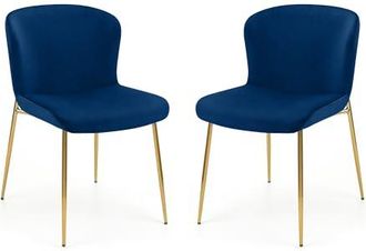 Julian Bowen Harper Esszimmerstuhl, 2 Stück, blau