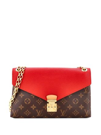 Louis Vuitton sac port&eacute; &eacute;paule Pallas Chain - Marron