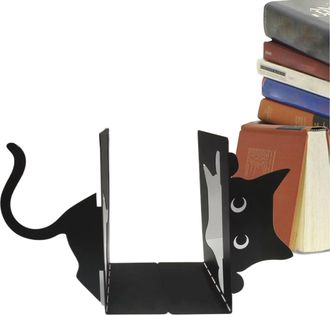 Generic Katzen-Buchstützen - Robuste Katzen-Buchstützen Aus Eisen, Handgefertigte Katzen-Buchstützen, Bücher Im Bauernhaus-Stil | Entzückende Katzen-Buchstütz