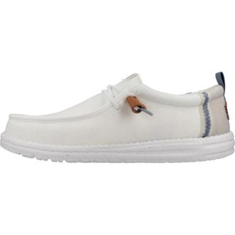 Hey Dude Homme, Chaussures, Blanc, Taille: 44 EU Wally Summer Linen