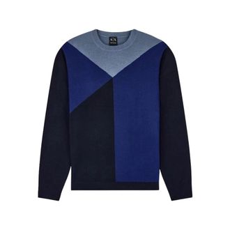 A|X Armani Exchange Rundhals-Strickpullover - - Knitwear - Herren - Blau - S