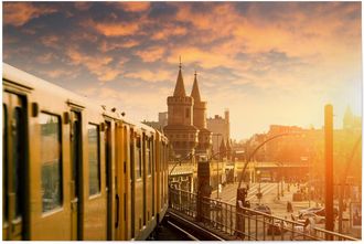 artboxONE Poster 120x80 cm Berlin Städte/Berlin Sonnenaufgang in Berlin - Bild Berlin Berlin Capital