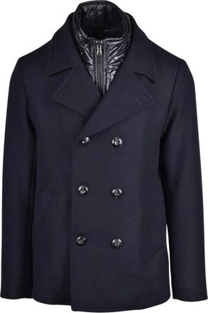 Officina36 Homme, Manteaux, Bleu, Taille: M Peacoat