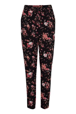 b.young BYMMJOELLA Pants 2 Damen Hose Stoffhose Relaxhose aus Leichter flie&szlig;ender Viskose Regular-Fit mit elastischem Bund, Gr&ouml;&szlig;e:40, Farbe:Coral Cloud Mix (2
