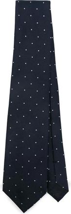 Tom Ford Cravate &agrave; pois - Homme - Accessoires - Bleu - Taille: ONE Size