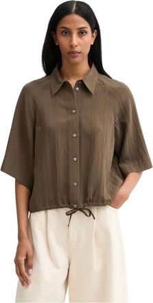 Marc O'Polo Damen, Blusen & Hemden, Braun, XSGr&ouml;&szlig;e