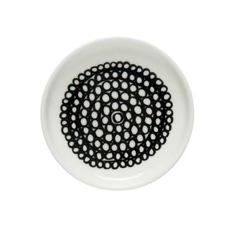 Marimekko [DL] Siirtolapuutarha Plate; 8,5 x 1,5 - White, Black