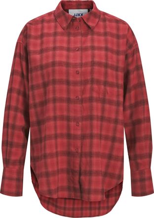 Jack & Jones Damen Jxjamie Flannel Ls Shirt WVN Sn, Barberry, XL EU
