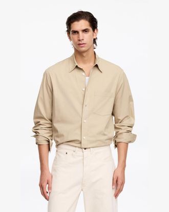 Arket Lockeres Hemd Aus Baumwolltwill -Beige