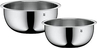 WMF Function Bowls K&uuml;chensch&uuml;ssel-Set, 2-teilig, &Oslash; 22 und 24 cm, Cromargan Edelstahl, multifunktional als R&uuml;hrsch&uuml;ssel, Salatsch&uuml;ssel, Serviersch&uuml;ssel, st