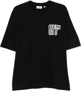 Off-white T-shirt en coton blanc cass&eacute; Motion Arrow Skate