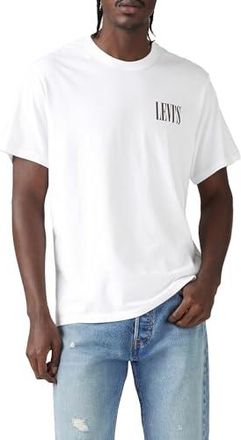 Levi's SS Relaxed Fit T-Shirt Ssnl Serif Logo Brigh, Ssnl Serif Logo Brig, L