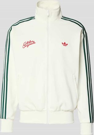 adidas Originals Sweatjacke mit Logo-Stitching und Stehkragen