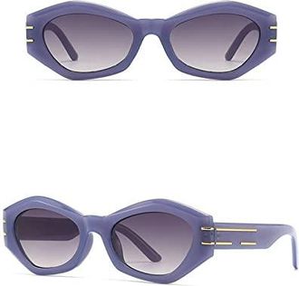 Generic Lunettes de soleil vertes uniques pour femme - Mode de luxe - En forme de papillon - Couleurs gelées, Violet/gris., Taille unique