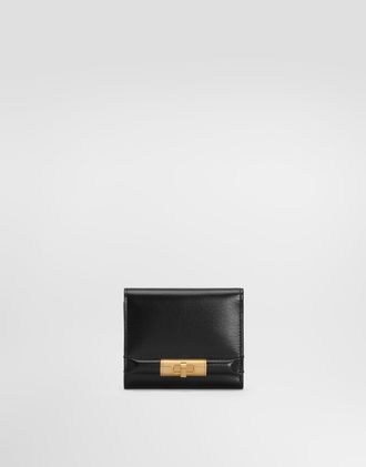 Dolce & Gabbana P.foglio French Flap - Frau Geldb&ouml;rsen Und Kleinlederwaren Schwarz Onesize