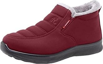 Generic Bottes dhiver pour femme - Antid&eacute;rapantes - Bottes de neige - Tige courte - En coton - Pour lext&eacute;rieur - Bottines de trekking - Chaussures de randonn&eacute;