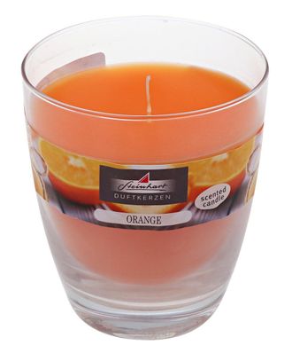 Wiedemann Duftkerze im Glas (bauchig) Orange 107/92 mm, ca. 40 h