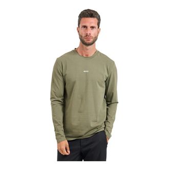 HUGO BOSS Homme, Tops, Vert, Taille: M T-shirt à manches longues vert