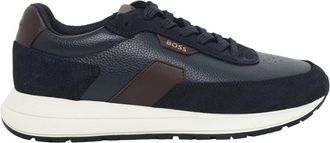 HUGO BOSS Sneaker aus einem Leder-Mix mit Kontrast-Details in