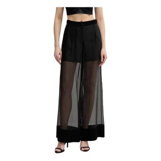 Karl Lagerfeld Wide Hosen - - Trousers - Damen - Schwarzk - M