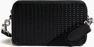 Le Tanneur Kleine Umh&auml;ngetasche mit 2 F&auml;chern Emile aus gepr&auml;gtem Leder und Glattleder