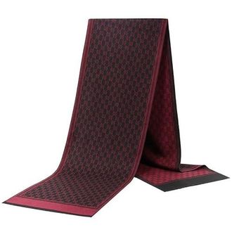 Generic Écharpe classique à carreaux pour homme - Écharpe dhiver chaude et douce pour homme - Style décontracté - Noir et gris - 30 x 180 cm, Couleur 20, tail