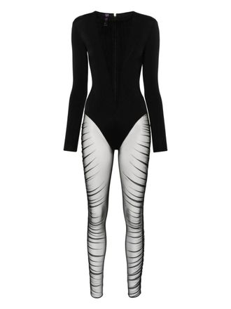 Maison Close Catsuit manches longues - Nuit Fauve - Noir