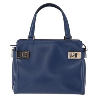 Ferragamo Pre-owned Leder Tote Bag - - Pre-owned - Damen - Blau - ONE SIZE