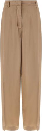 Fabiana Filippi Femme, Pantalons, Beige, Taille: 40 FR Pantalon en satin liquide