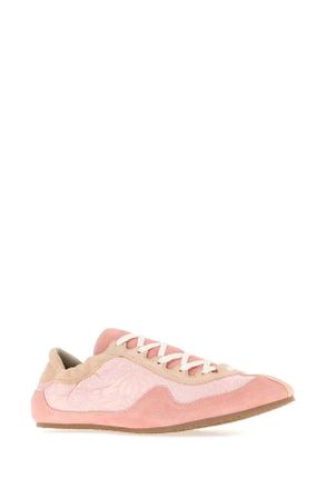 Cecilie Bahnsen Fabric and Suede Sneakers - Pink