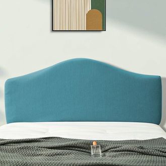 Generic Stretch-Bettkopfteilbezug, waschbarer Staubschutz, dekorativer &Uuml;berzug for Queen- und Kingsize-Betten(Blue,200cm)