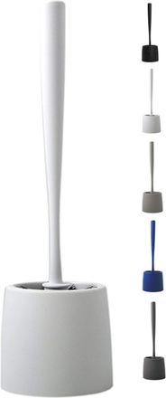 Spirella WC B&uuml;rste Klob&uuml;rste Toilettenb&uuml;rste Ricky mit hygienischem Beh&auml;lter matt wei&szlig;