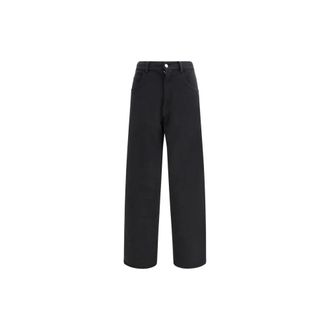 Maison Margiela Femme, Pantalons, Noir, Taille: 38 FR Cotton Pantalons