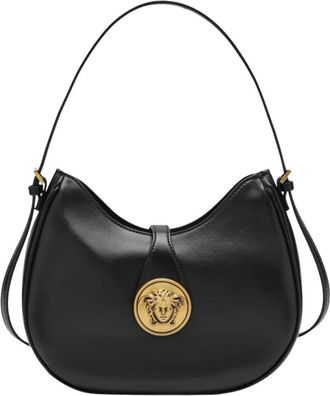 Versace Femme, Sacs, Noir, Taille: ONE Size Embl&egrave;me Nappa Hobo Bag