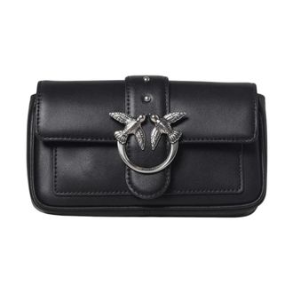 Pinko Pinko, Femme, Sacs, Noir, Taille: ONE Size Love Birds Clutch Bag