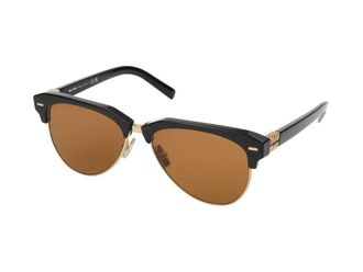 Miu Miu 0MU Clubmaster Acetate Sunglasses - Black