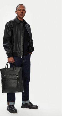 Calvin Klein Handtasche Raised Tote LV04D3494G Schwarz