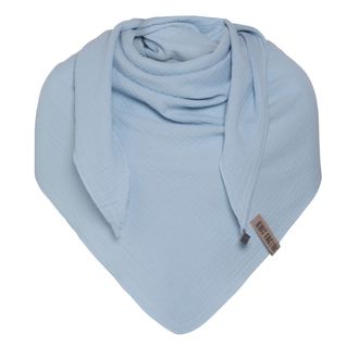 Knit Factory Liv Dreieckstuch - Tuch Schal für Damen - Weiches Musselintuch - Für Frühling und Sommer - 100% Bio-Baumwolle - Indigo