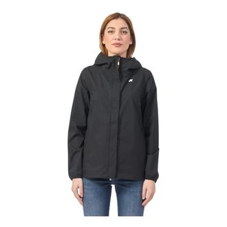 K-Way Mittellange Jacke - - Jackets - Damen - Schwarzk - XS