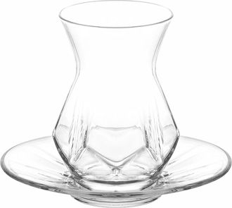 LAV Lav Türkische Teegläser Set ALYA 165ml 12-teilig (6 Personen Set)