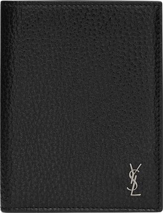 Saint Laurent Cassandre Card Case - Black