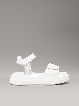 Calvin Klein Klettverschluss-sandalen F&uuml;r Kinder - White/silver - M&auml;dchen - 37