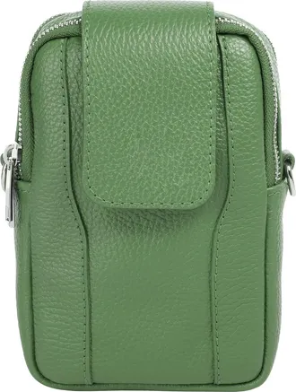 Samantha Look Umhängetasche echt Leder Damen | Made in Italy, Crossbody-Bag mit 2 Hauptfächern, Umhängetasche mit abnehmbarem Schultergurt | 021216