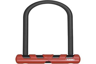 ABUS B&uuml;gelschloss Ultimate 420 + USH-Halterung - Fahrradschloss mit Rundb&uuml;gel und Halterung - ABUS-Sicherheitslevel 12-230 mm B&uuml;gelh&ouml;he, Schwarz